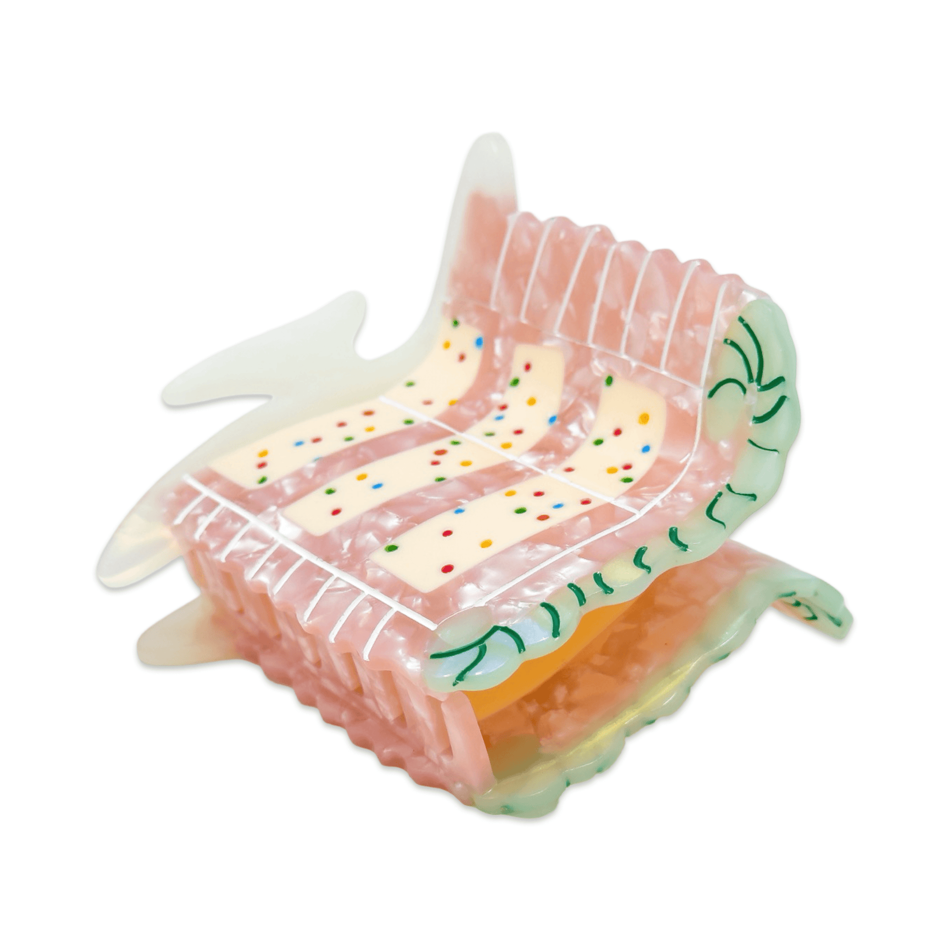 Large Confetti Cake Hair Claw Clip – Jenny Lemons