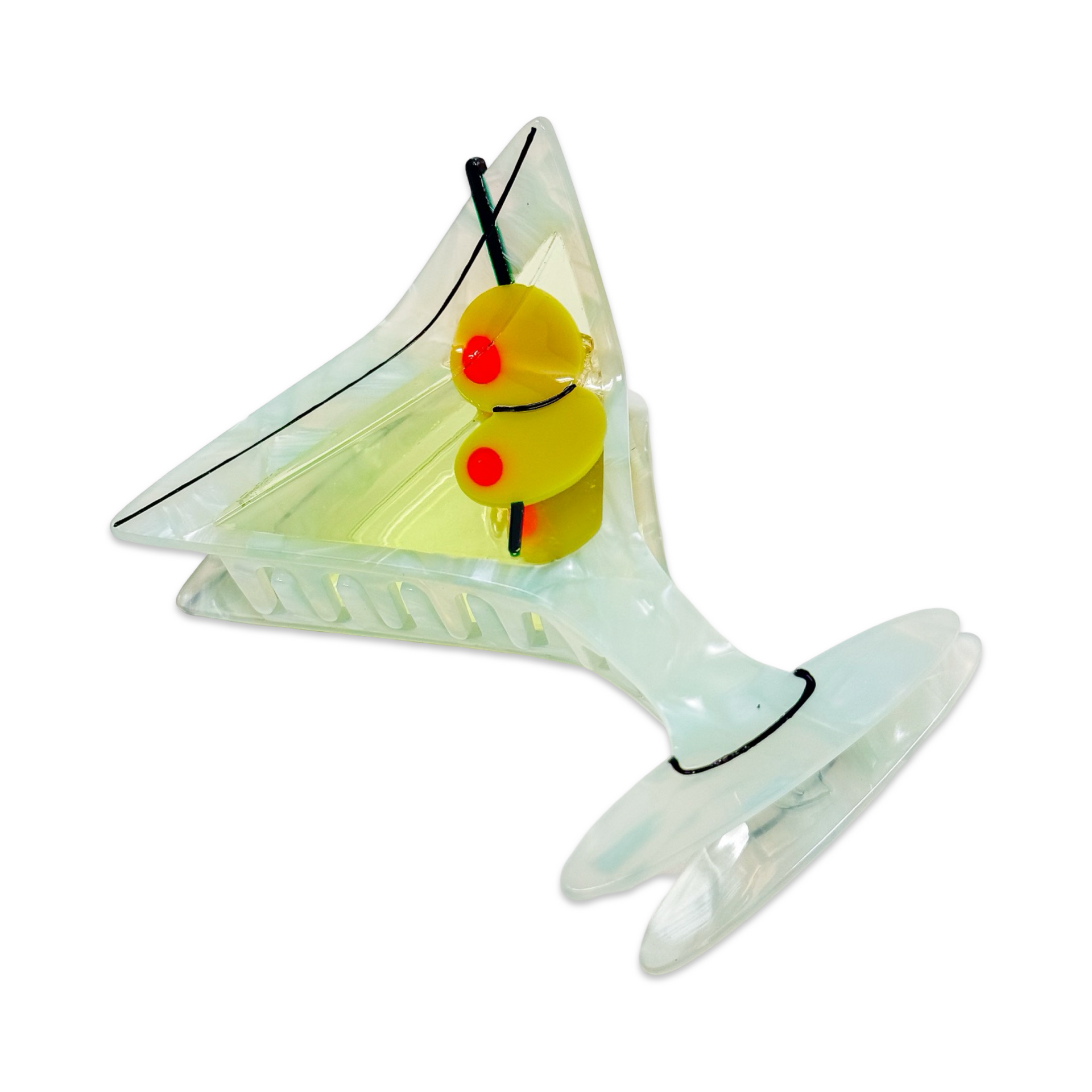 Large Martini Hair Claw Clip – Jenny Lemons