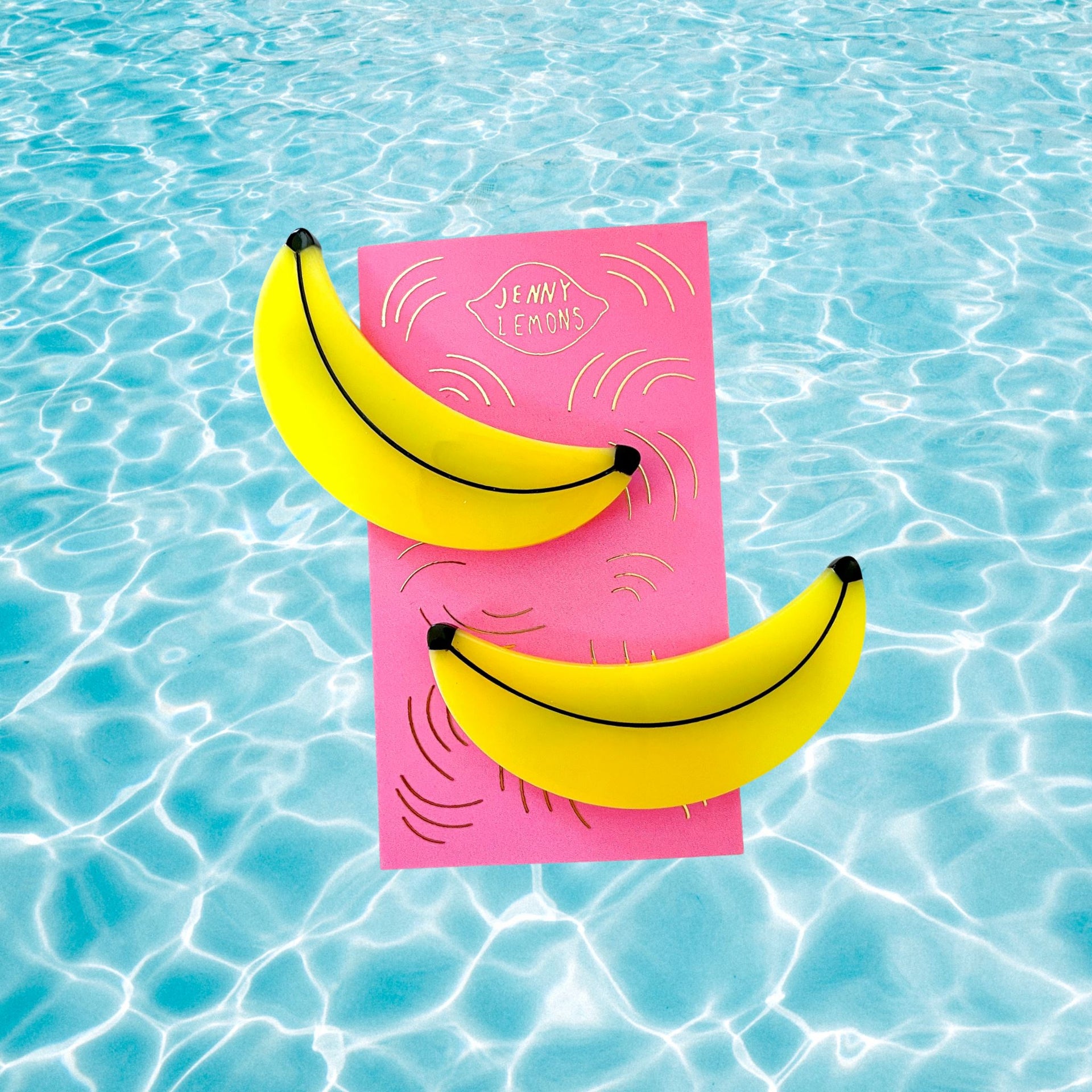 Banana Alligator Hair Clip Set – Jenny Lemons