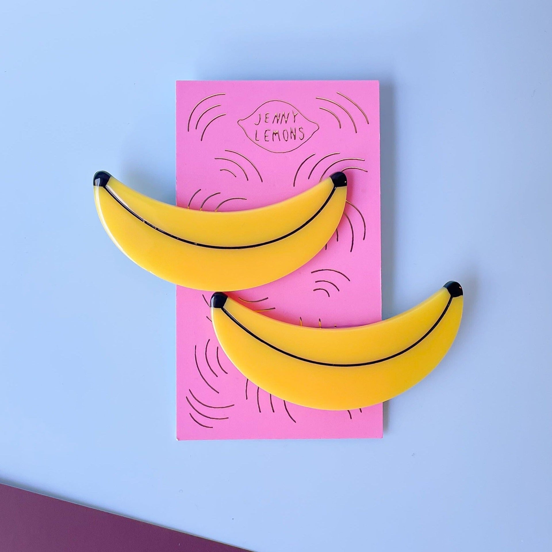 Banana Alligator Hair Clip Set – Jenny Lemons